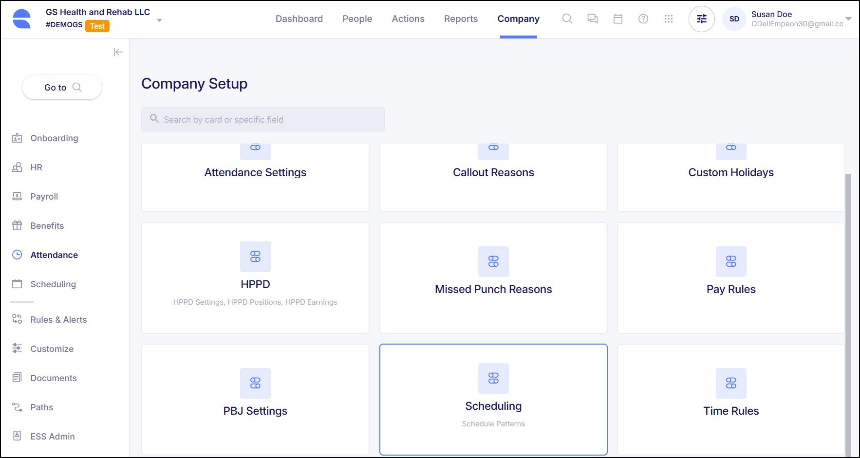 Time & Attendance - Scheduling