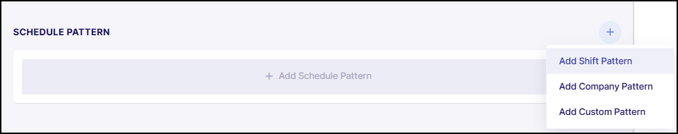 Shift Schedule Patterns