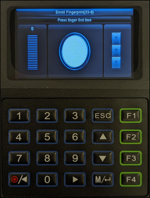 How to Enroll Fingerprint (Basic Clock)