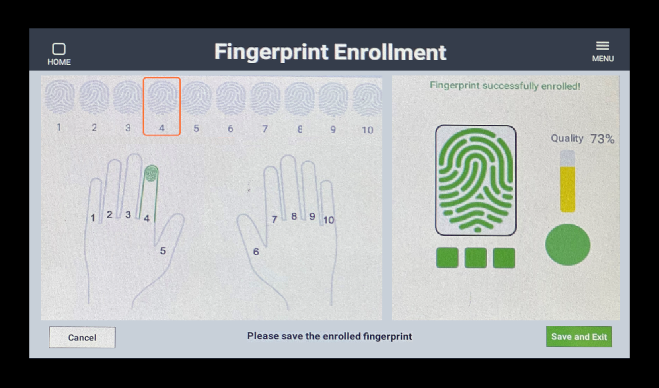 How to Enroll Fingerprint (Advanced Clock)