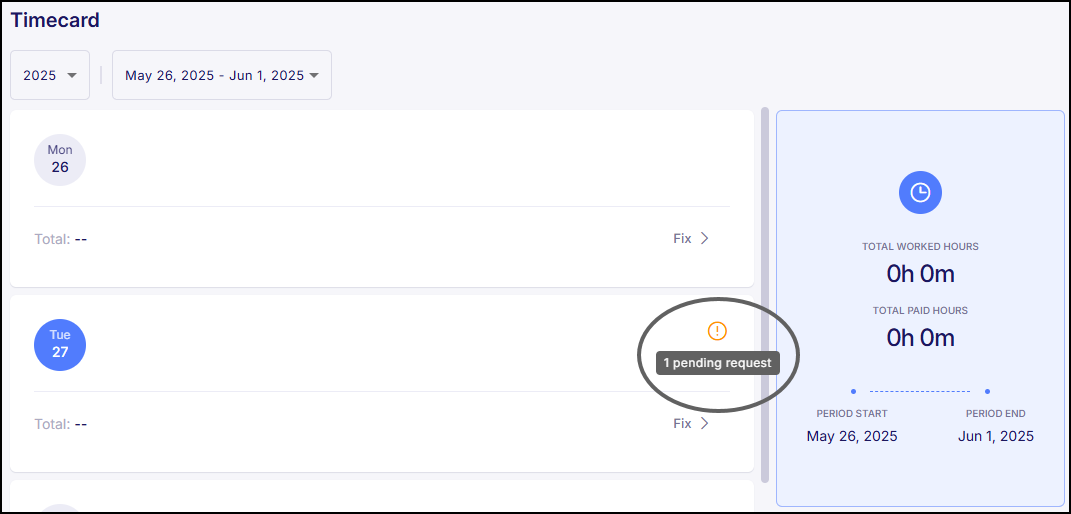 ESS Hub - How to Request a Missed Punch