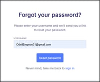 ESS Hub Password Reset