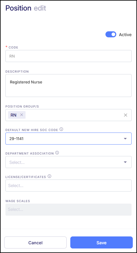 Standard Occupational Classification (SOC) Codes