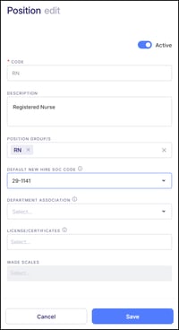 Standard Occupational Classification (SOC) Codes