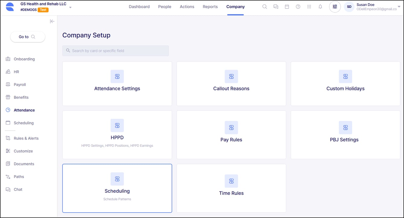 Time & Attendance - Scheduling