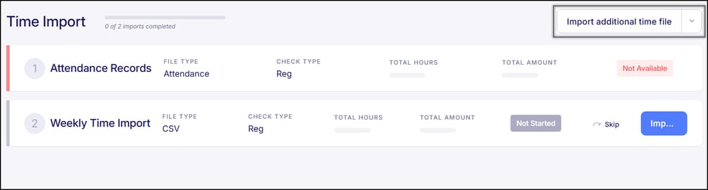 Importing Time Files