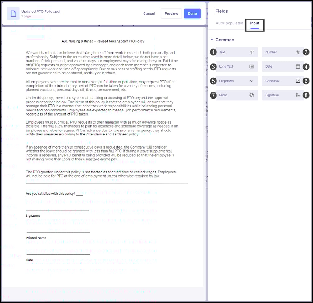 Uploading & Digitizing Documents