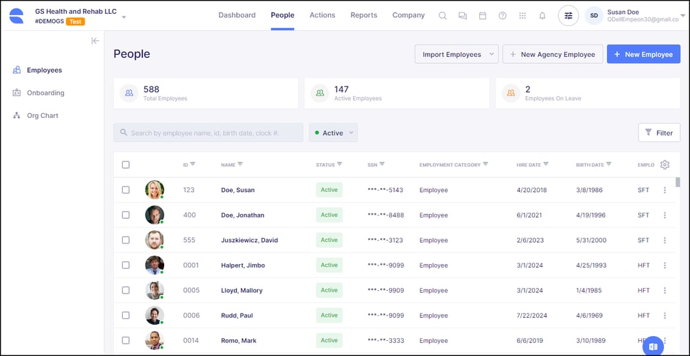 Adding a New Employee