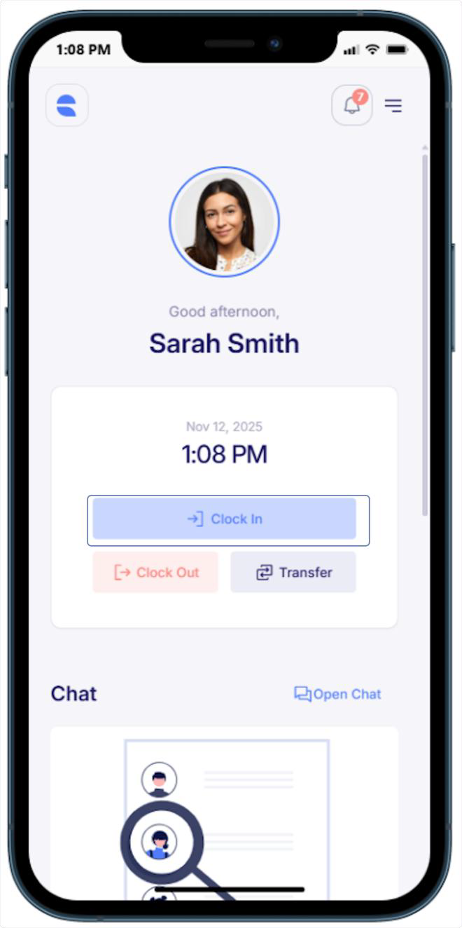 ESS Hub - Clock In/Out