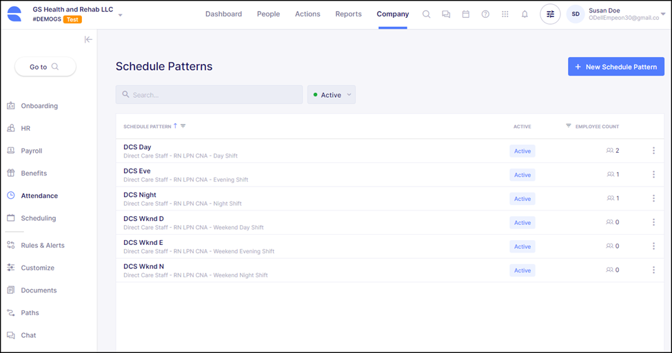 Time & Attendance - Scheduling