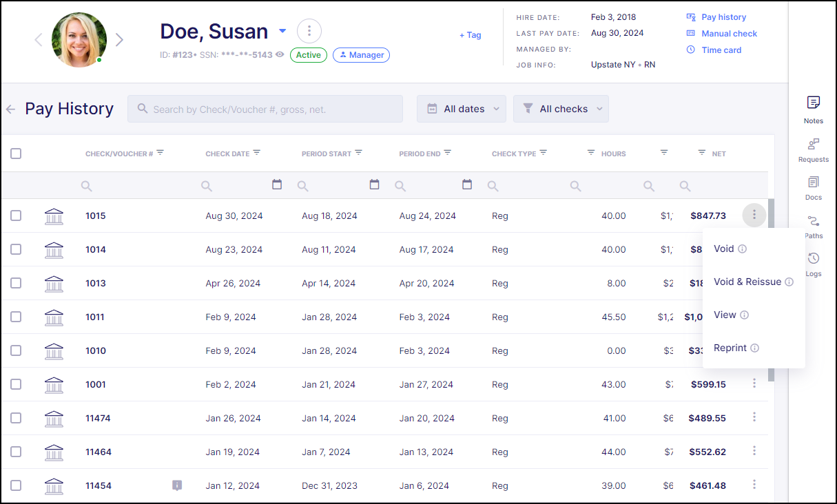Voiding Checks & Direct Deposits