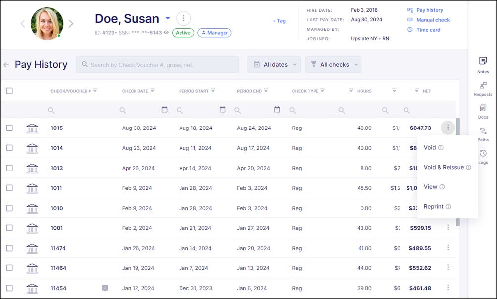 Voiding Checks & Direct Deposits