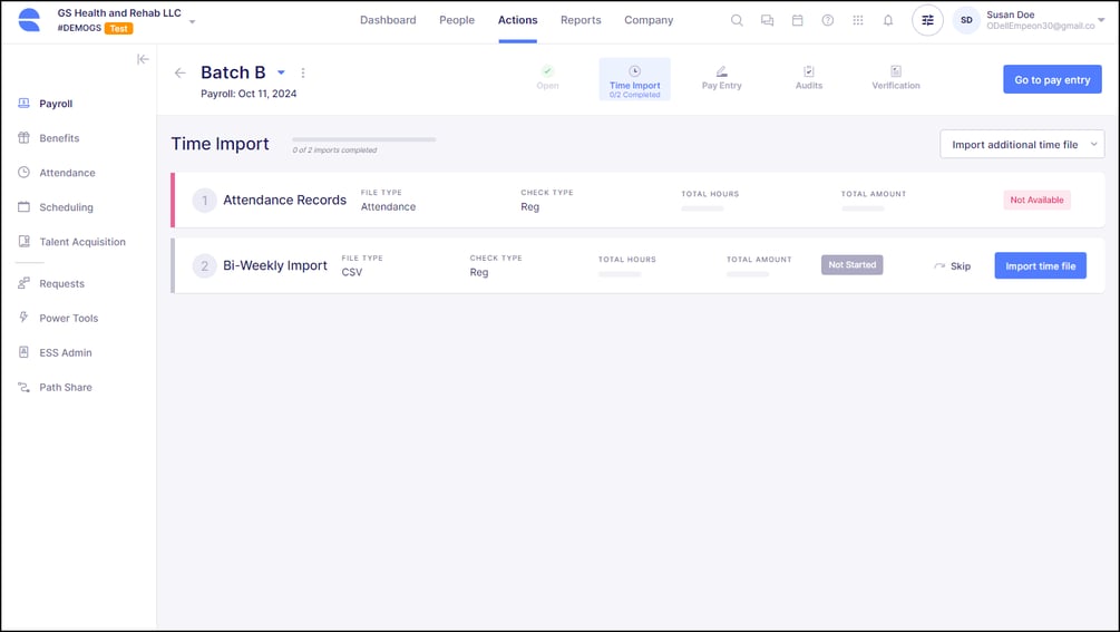 Importing Time Files